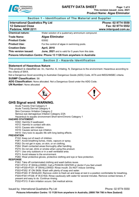 Safety Data Sheet | InterQuad