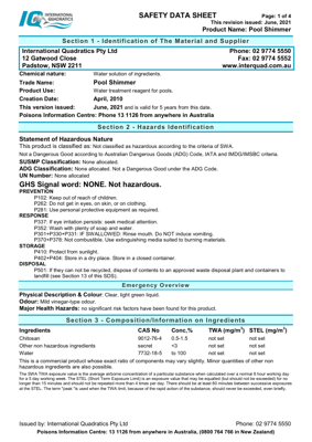 Safety Data Sheet | InterQuad