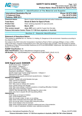 Safety Data Sheet | InterQuad